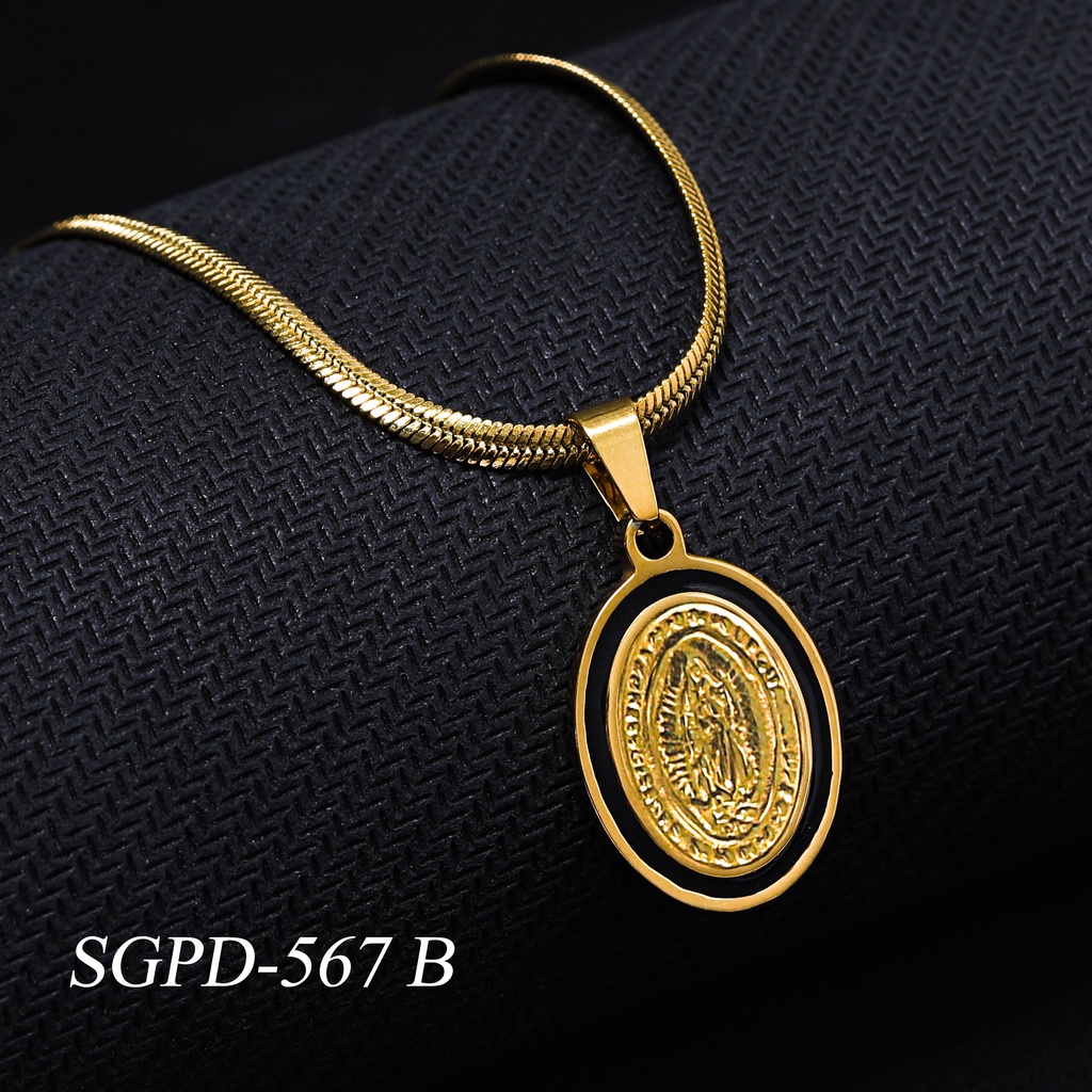 LAJ - 18k Gold Stainless Steel Pendants(SGPD) with Free Box | Shopee ...