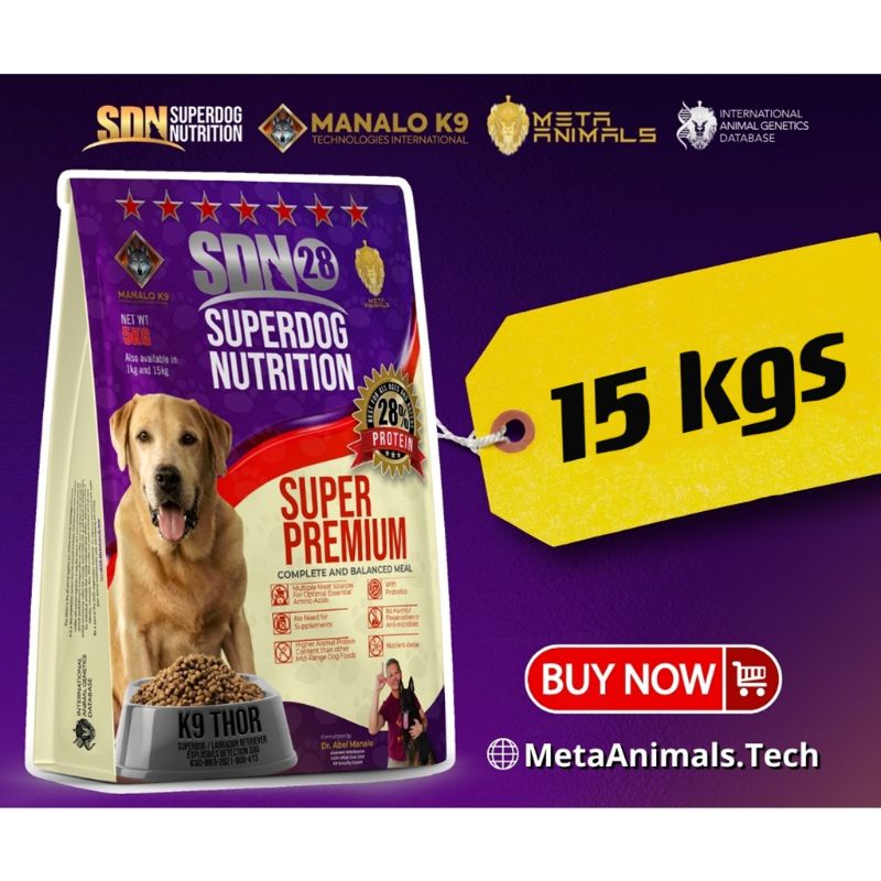 15 kgs SDN 28% PROTEIN SUPERDOG NUTRITION DOG FOOD | Shopee Philippines