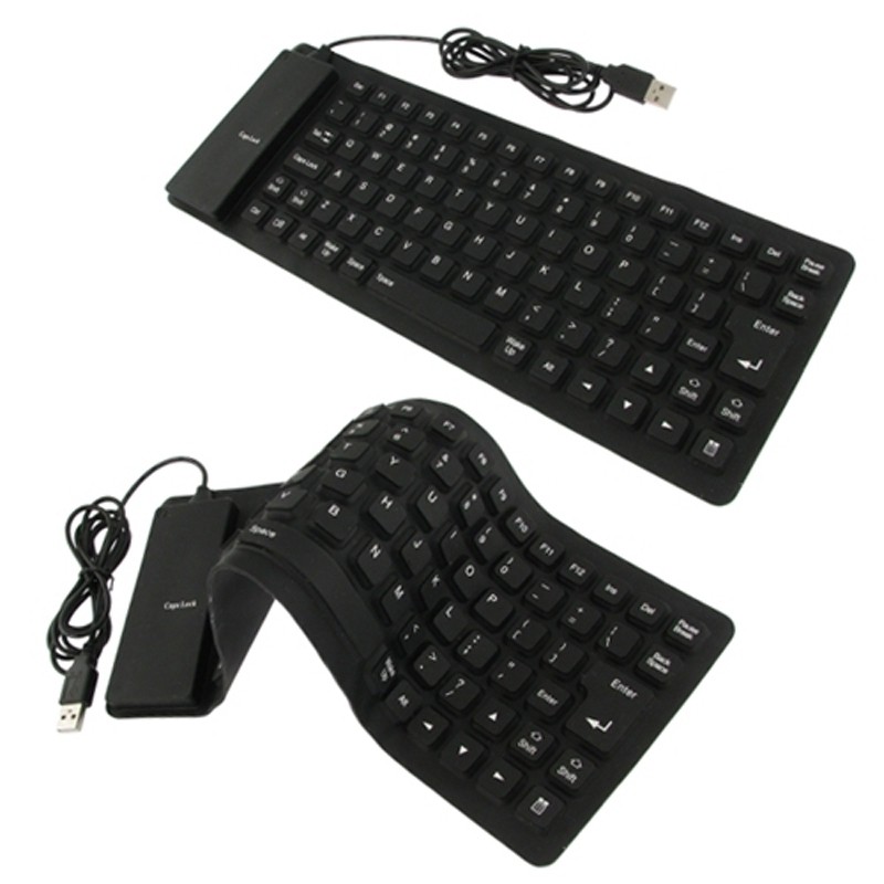USB Flexible Foldable keyboard for Laptop PC(Random Color) | Shopee ...