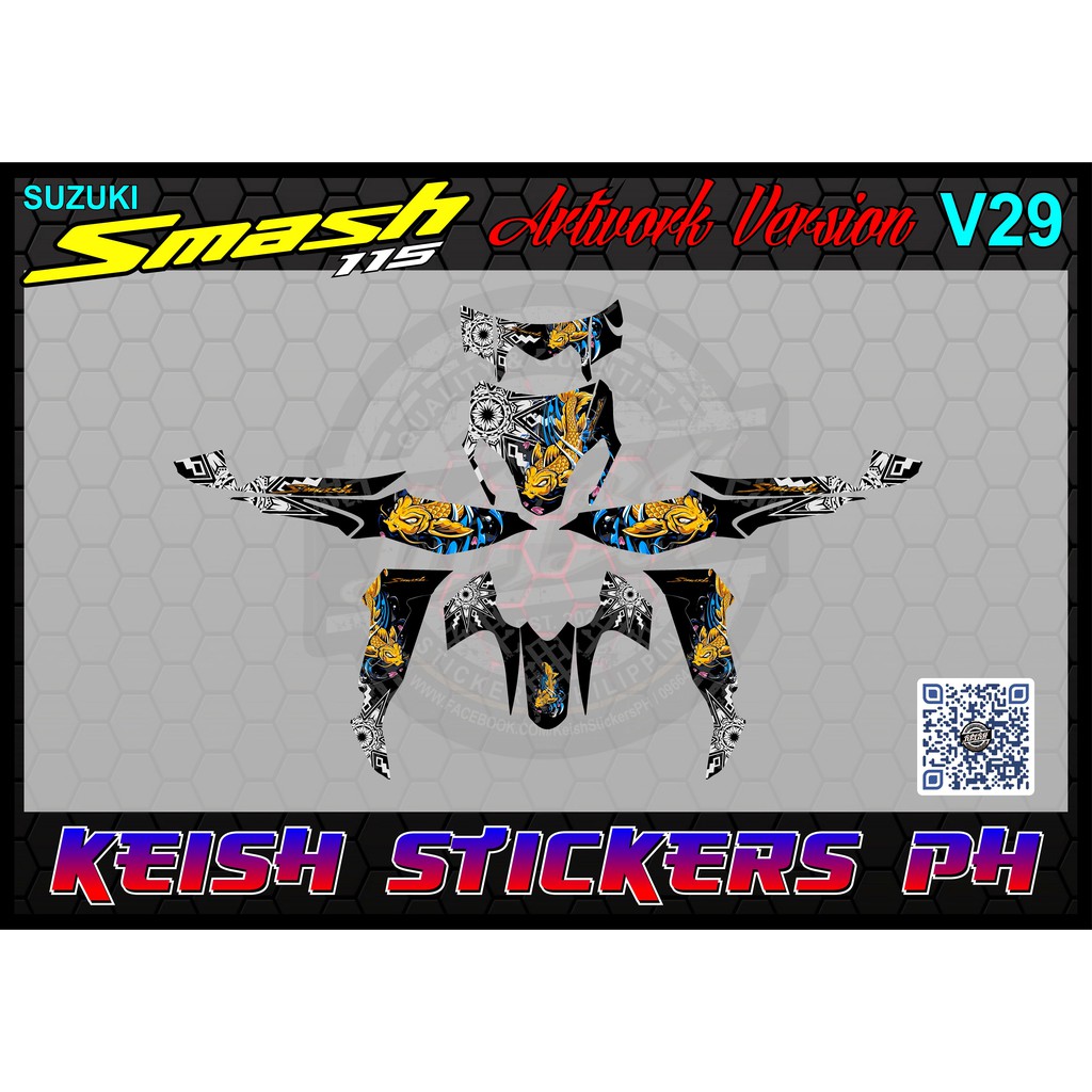 Smash 115 Decal - Choose 20 Designs from V14-V33 | Shopee Philippines
