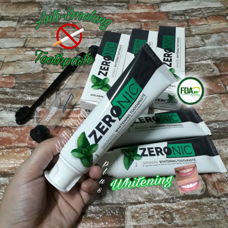 3pcs Zeronic Smokers Whitening Toothpaste 100g | Shopee Philippines