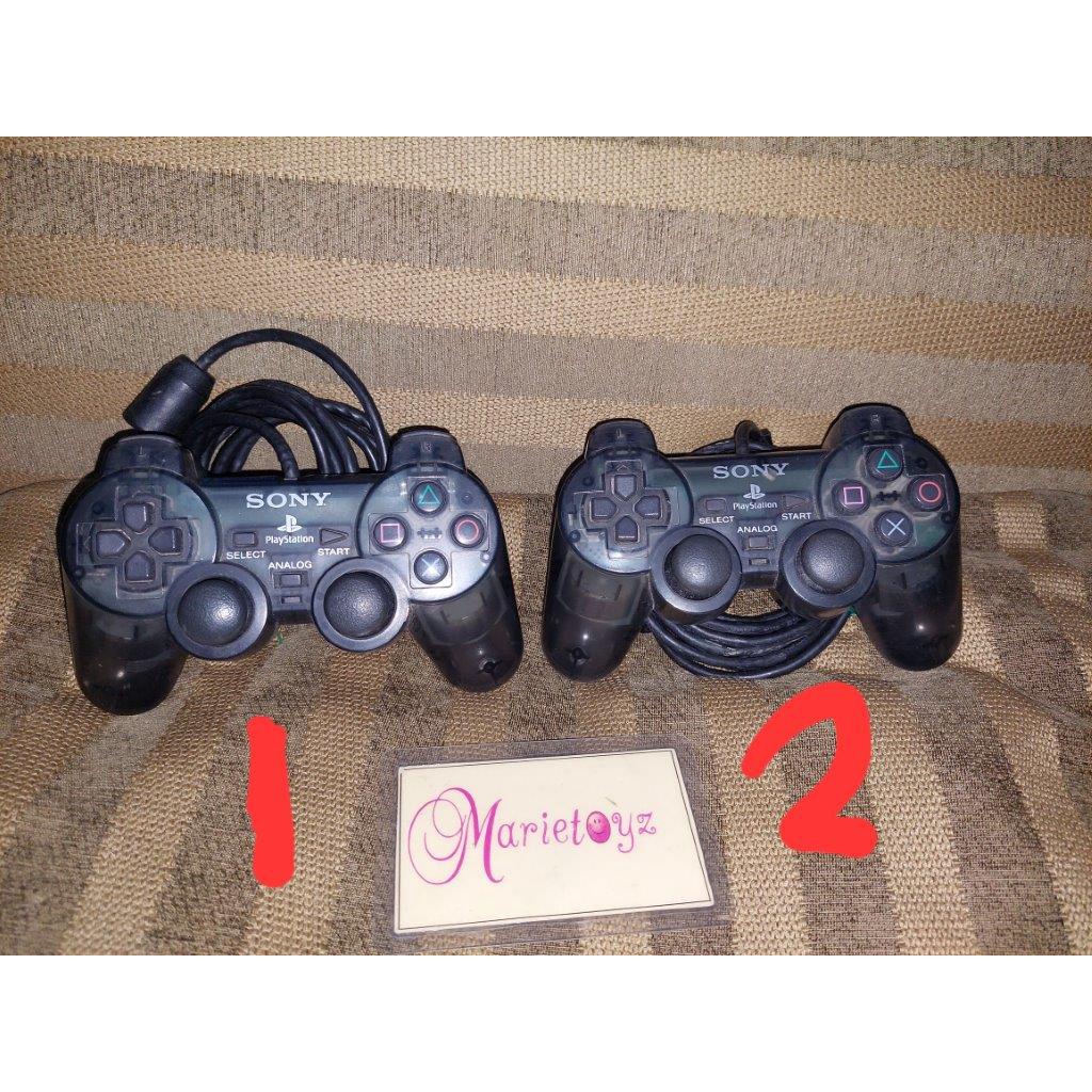 PS2 Original Dual Shock 2 Controller (Smoke Black, Rare) | Shopee ...
