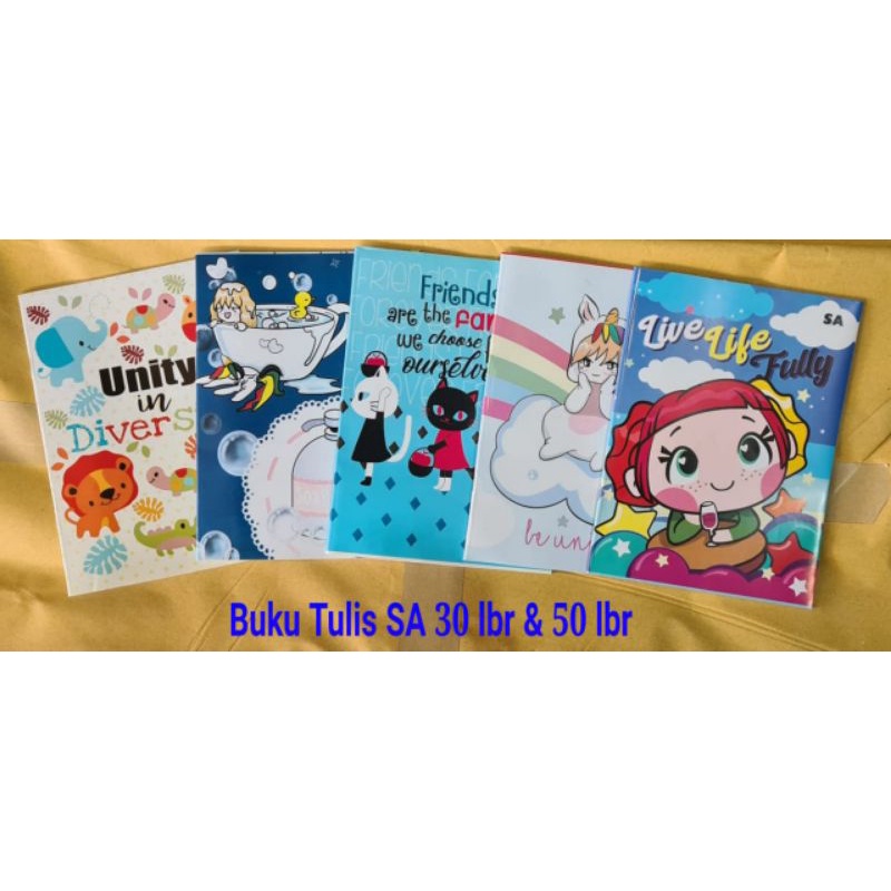 Short Writing Book 50 Sheets Writing Book (1 pack contains 10 pcs ...