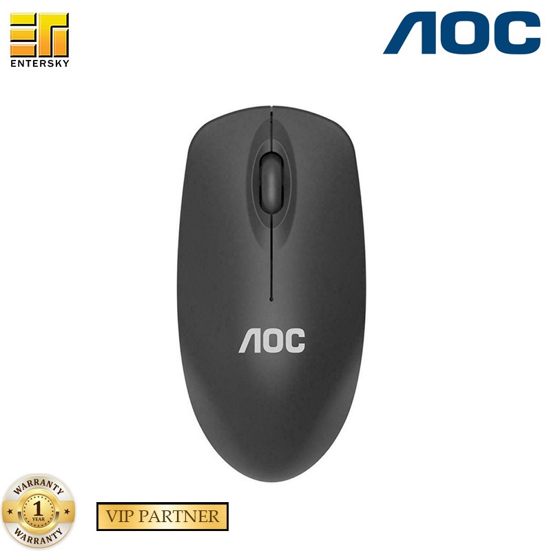 AOC MS320 2.4G Wireless Optical USB Receiver 3 Keys 1600DPI Ergonomic ...
