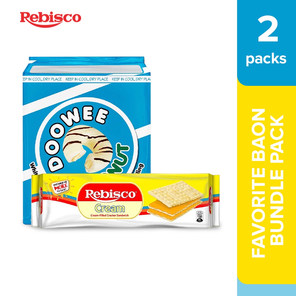 Favorite Baon Bundle Pack - Doowee Donut White Choco + Rebisco Sandwich ...