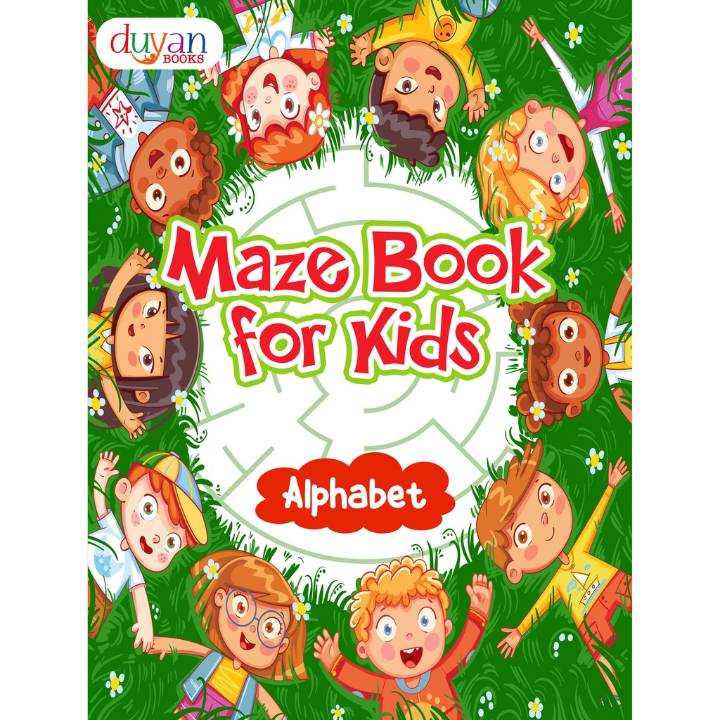 Maze Book For Kids - Alphabet - For Kids Ages 8 And Below - Duyan Books ...