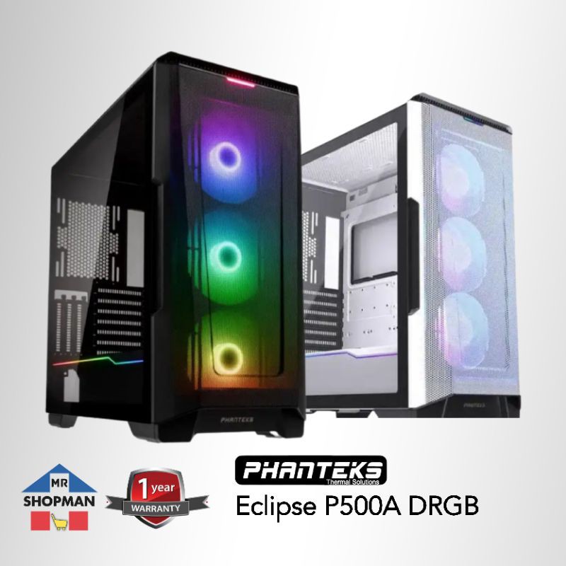Phanteks P500A Mesh Airflow DRGB P500 Desktop Computer PC Case | Shopee ...