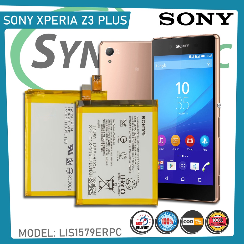 Original SONY Z3 Plus Battery, Model: LIS1579ERPC (3000mAh) ORIGINAL ...