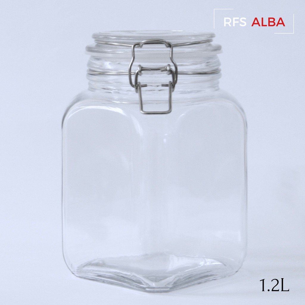 Square Airtight Glass Jar - 1Litre (High Quality) | Shopee Philippines