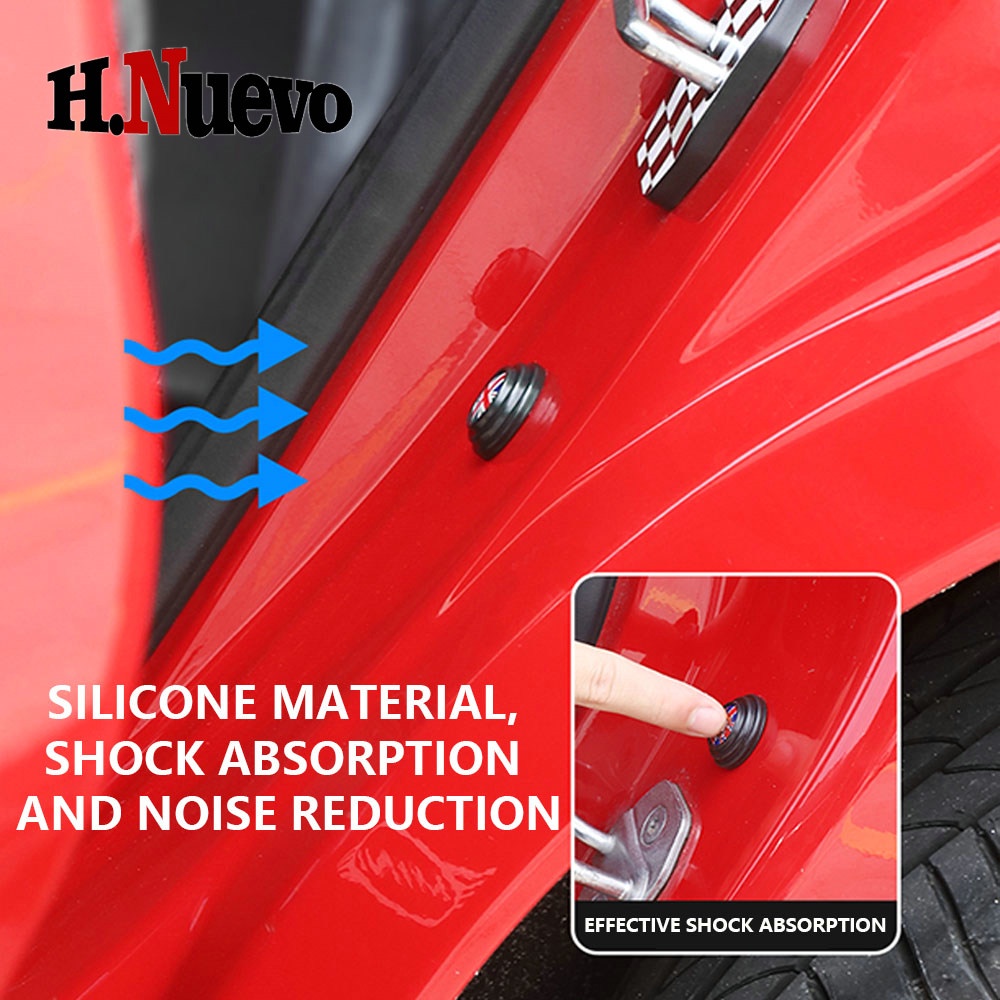 Soundproof Silicone Pad Car Door Shock Absorber Stickers For MINI ...