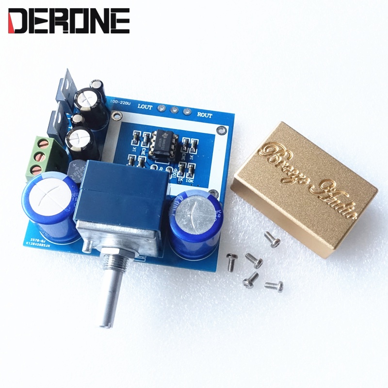 Preamplifier Preamp finished board With shield NE5532 Op amp ALPS27 ...