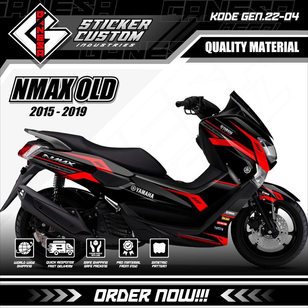 Decal Sticker Yamaha Nmax 155 Old Fullbody 2015-2019 Dekal Sticker ...