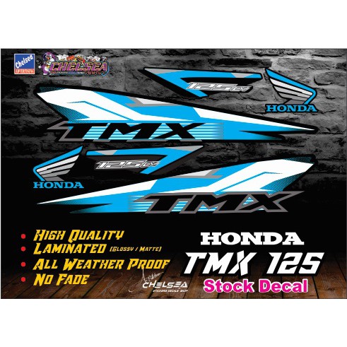 Honda TMX 125 Stock Decals / Stickers with freebies | Shopee Philippines