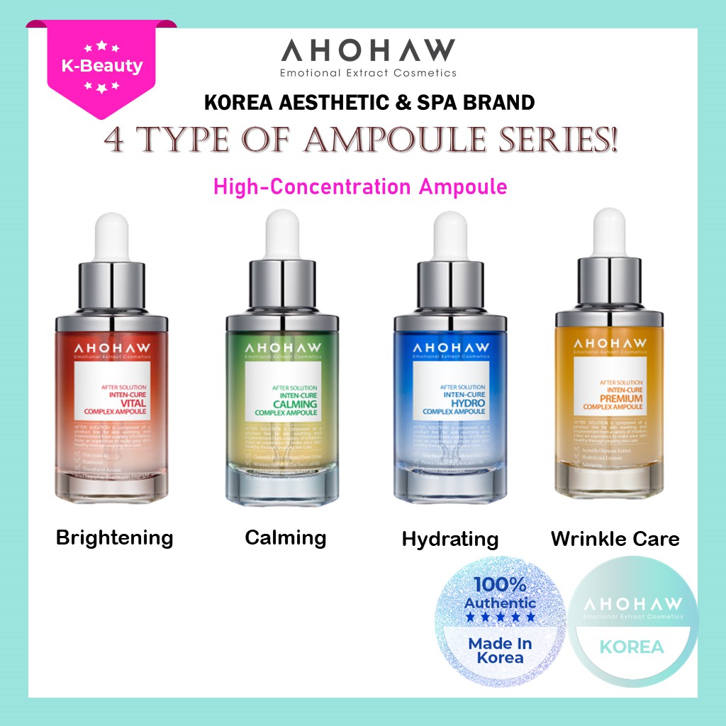 KOREA BEST Ampoule Serum 150ml AHOHAW | Vital / Calming / Premium ...