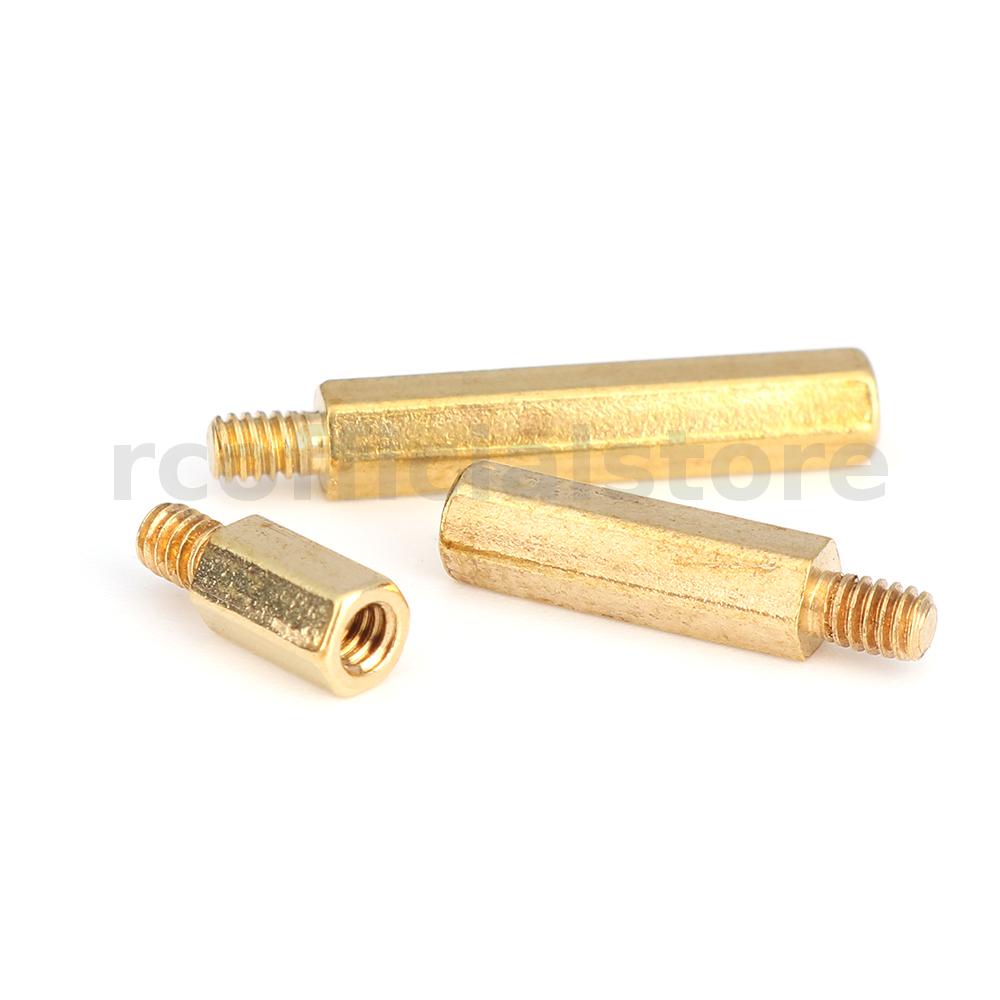 Hex Nut Assortment Kit Head Brass Spacing Double-pass Screw Threaded ...