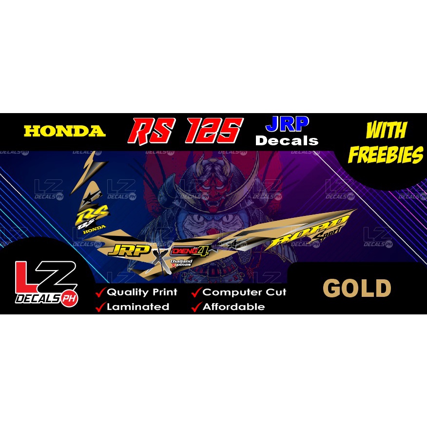 Honda RS 125 JRP Stock Decals / Stickers with Freebies | Shopee Philippines