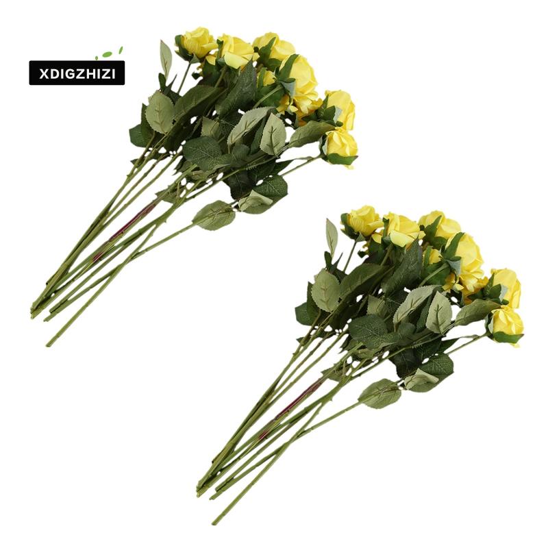 home life20 Pcs Latex Real Touch Rose Decor Rose Artificial Flowers ...