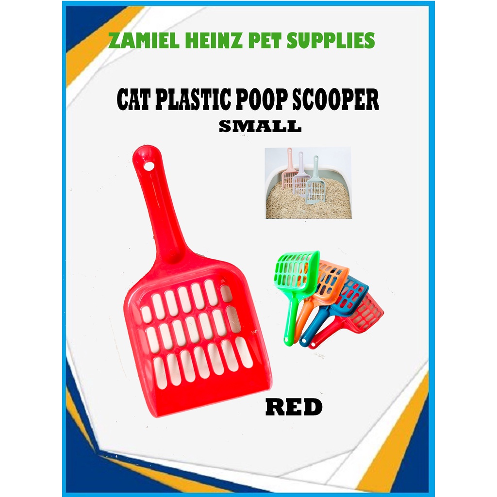Cat Plastic Poop scooper Small Red | Shopee Philippines