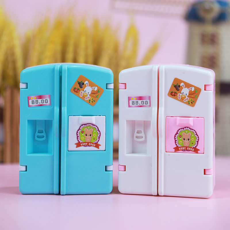 Mini Doll Fridge Furniture Kitchen Refrigerator For Barbie Kelly Doll ...