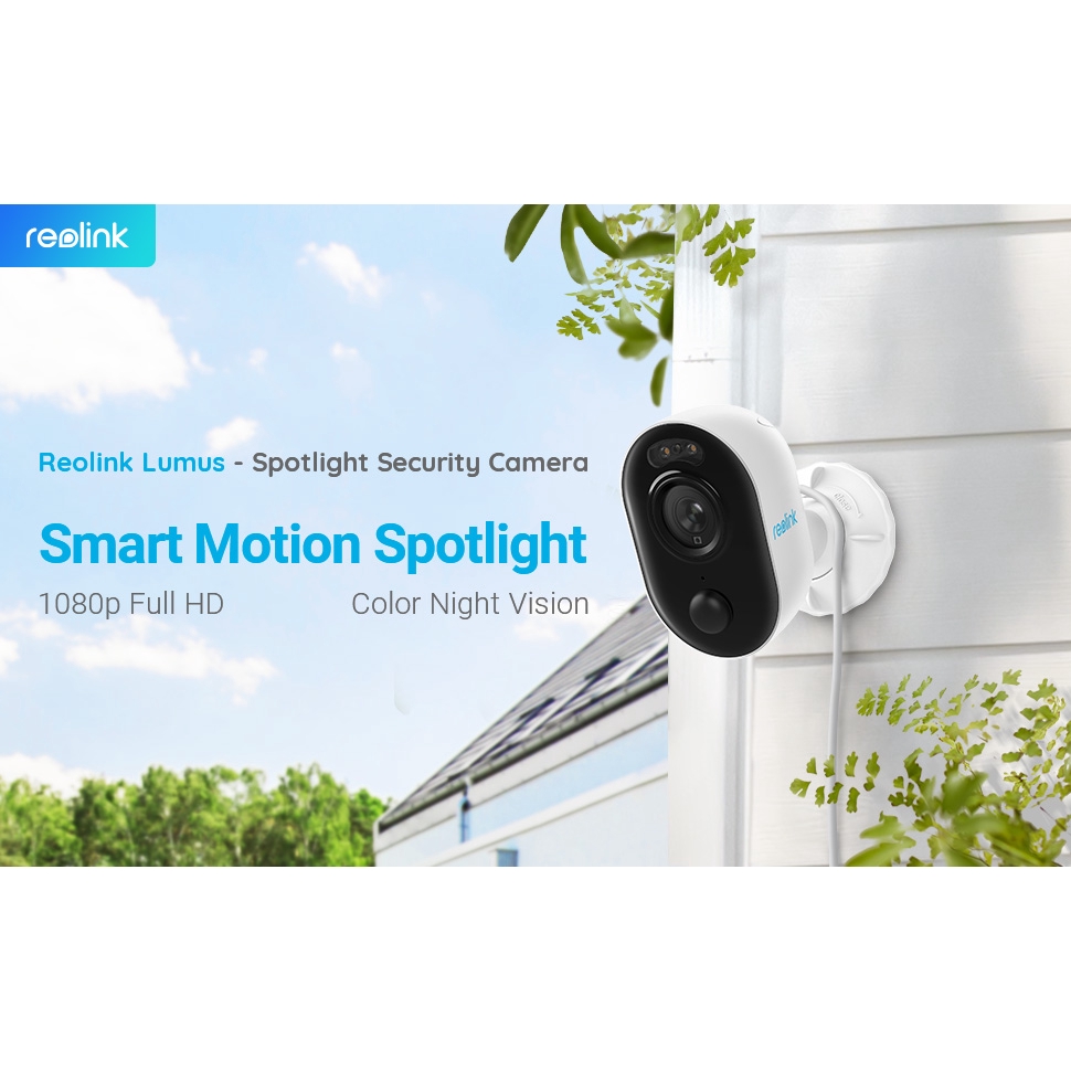 Reolink Lumus 1080P Outdoor CCTV IP Camera with Spotlight Color Night ...