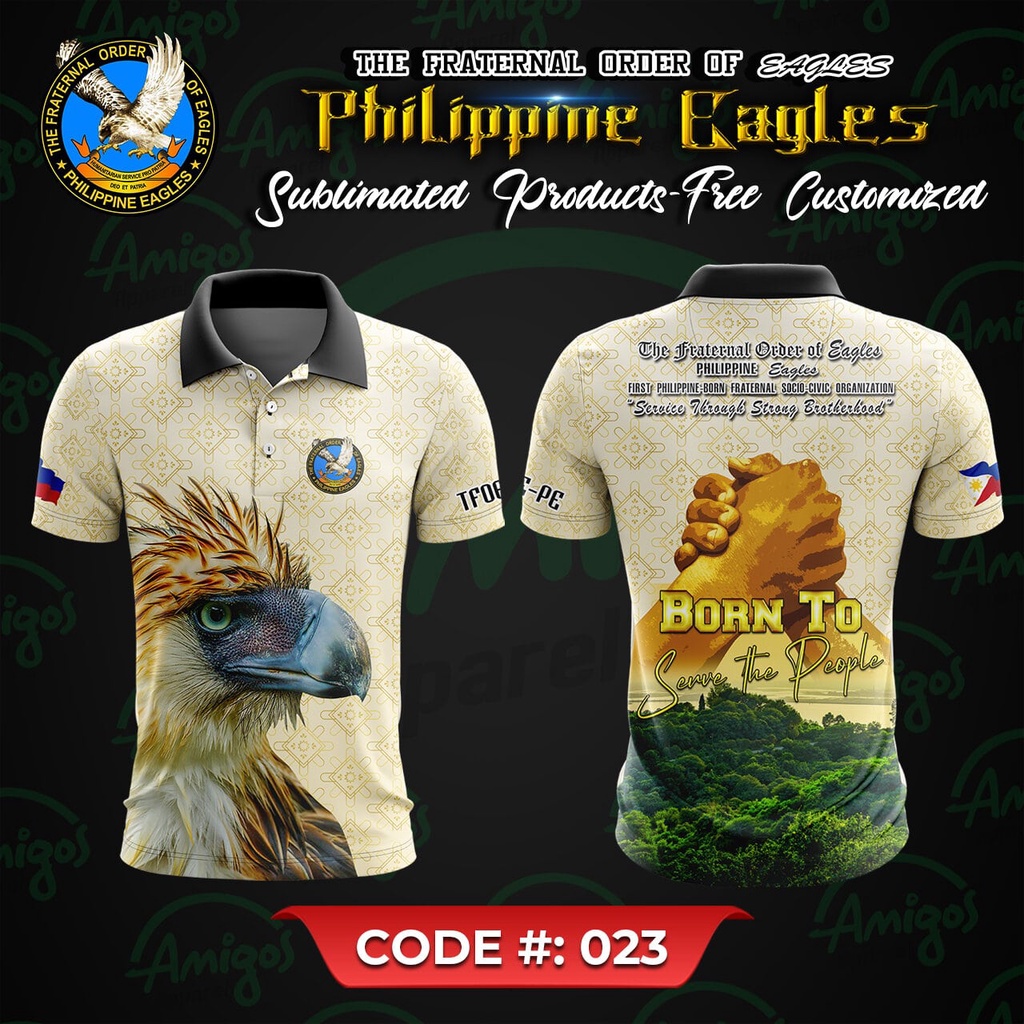 Philippine Eagles Polo Shirt Code#023 | Shopee Philippines