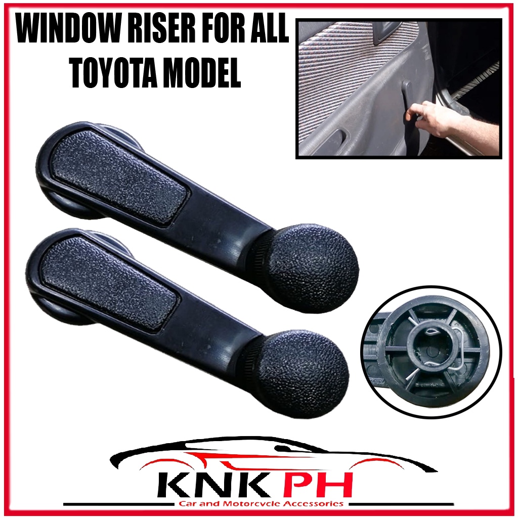 WINDOW RISER FOR ALL TOYOTA MODEL (BLACK) | Shopee Philippines