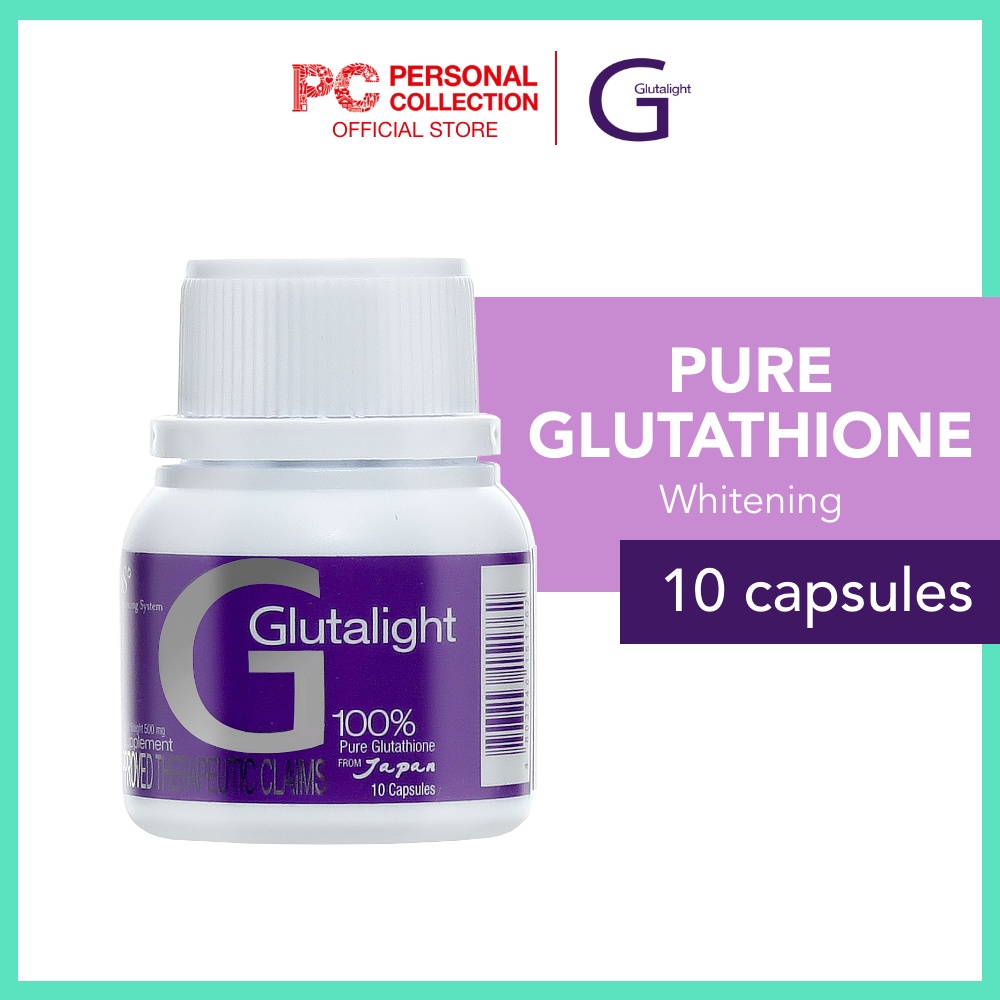 HBS Glutalight 500mg capsule / 10caps per bottle Personal Collection ...