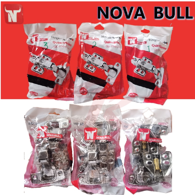 Nova Bull Hydraulic Soft Close Concealed Cabinet Hinges (per pair) Nova ...