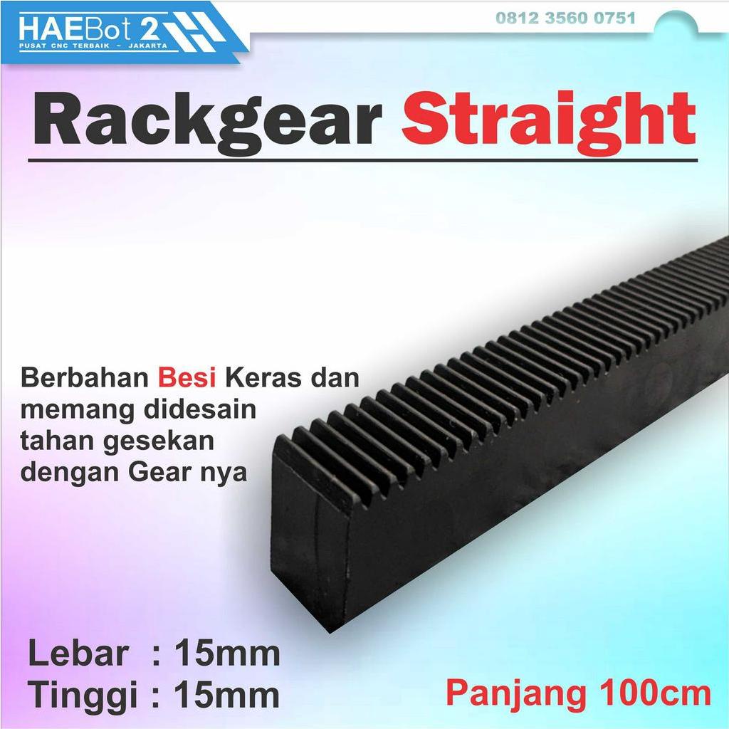 MESIN [HAEBOT 2] Rack Gear Straight Rackgear 15X15 1000mm 100cm Pinion ...