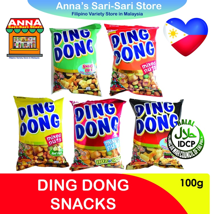 DING DONG Mixed Nuts & Snack Mix 100 Grams (Halal) | Shopee Philippines