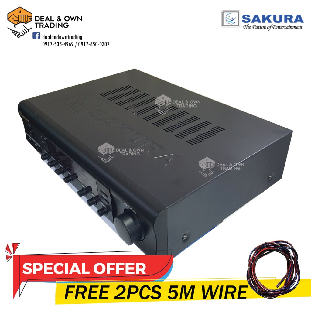 Sakura AV-325 150W X 2 Home Theater Amplifier | Shopee Philippines