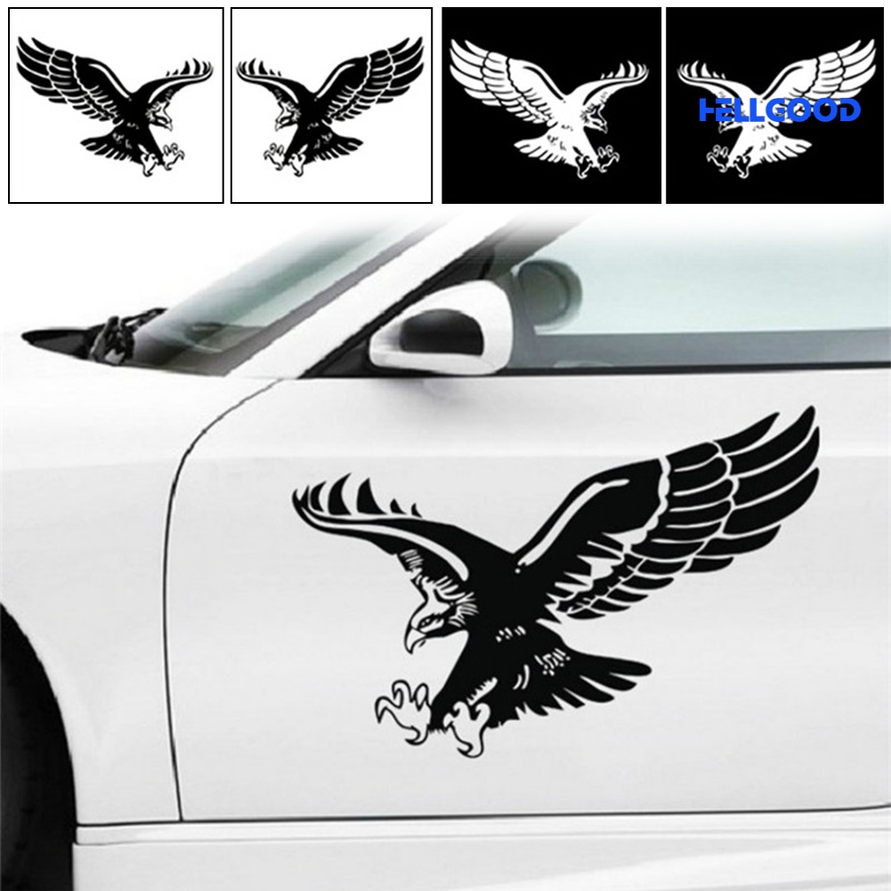 Hellgood Eagle Shape Self-adhesive Auto Car Body Left Right Decal ...