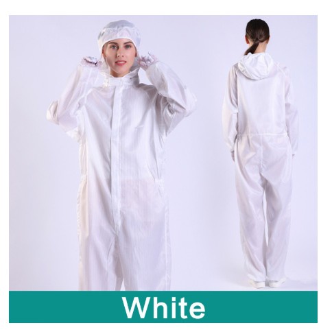 ESD Coverall Jumpsuit Cleanroom Washable Reusable Anti Static Overall ...
