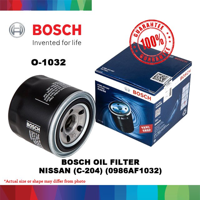 BOSCH Oil Filter C-204 (O-1032) (NISSAN SAFARI, PATROL) | Shopee ...