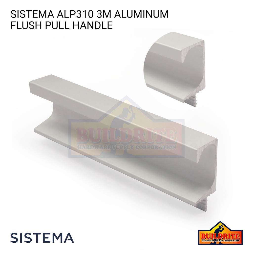 SISTEMA ALP310 3 Meters Aluminum Flush Pull Handle | Shopee Philippines