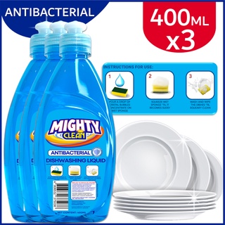 Mighty Clean Dishwashing Liquid Antibacterial 400ml x 3 pcs - 400ml DWL ...