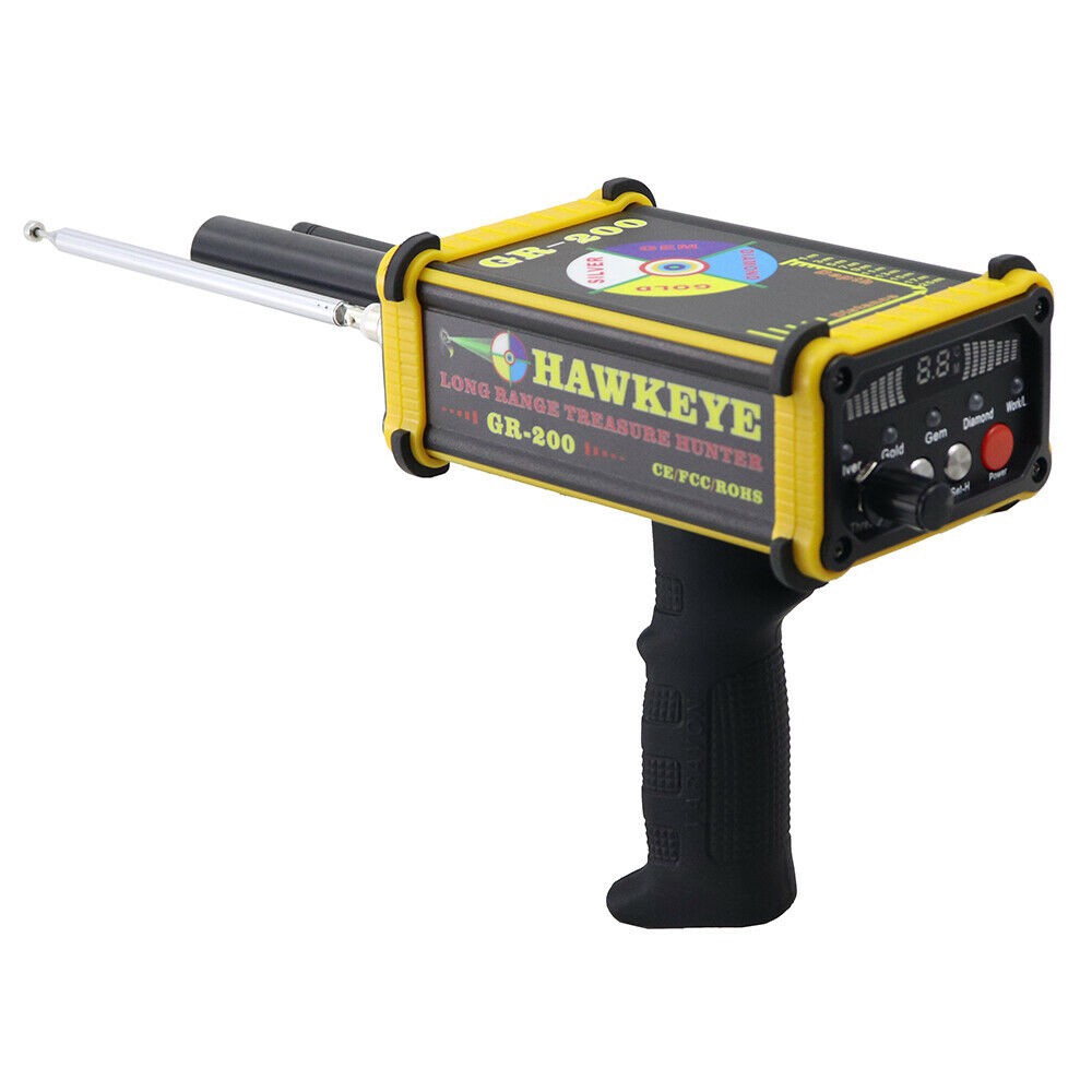 Newest HAWKEYE GR-200 Metal Detector GR200 Gold Silver Gem Diamond ...
