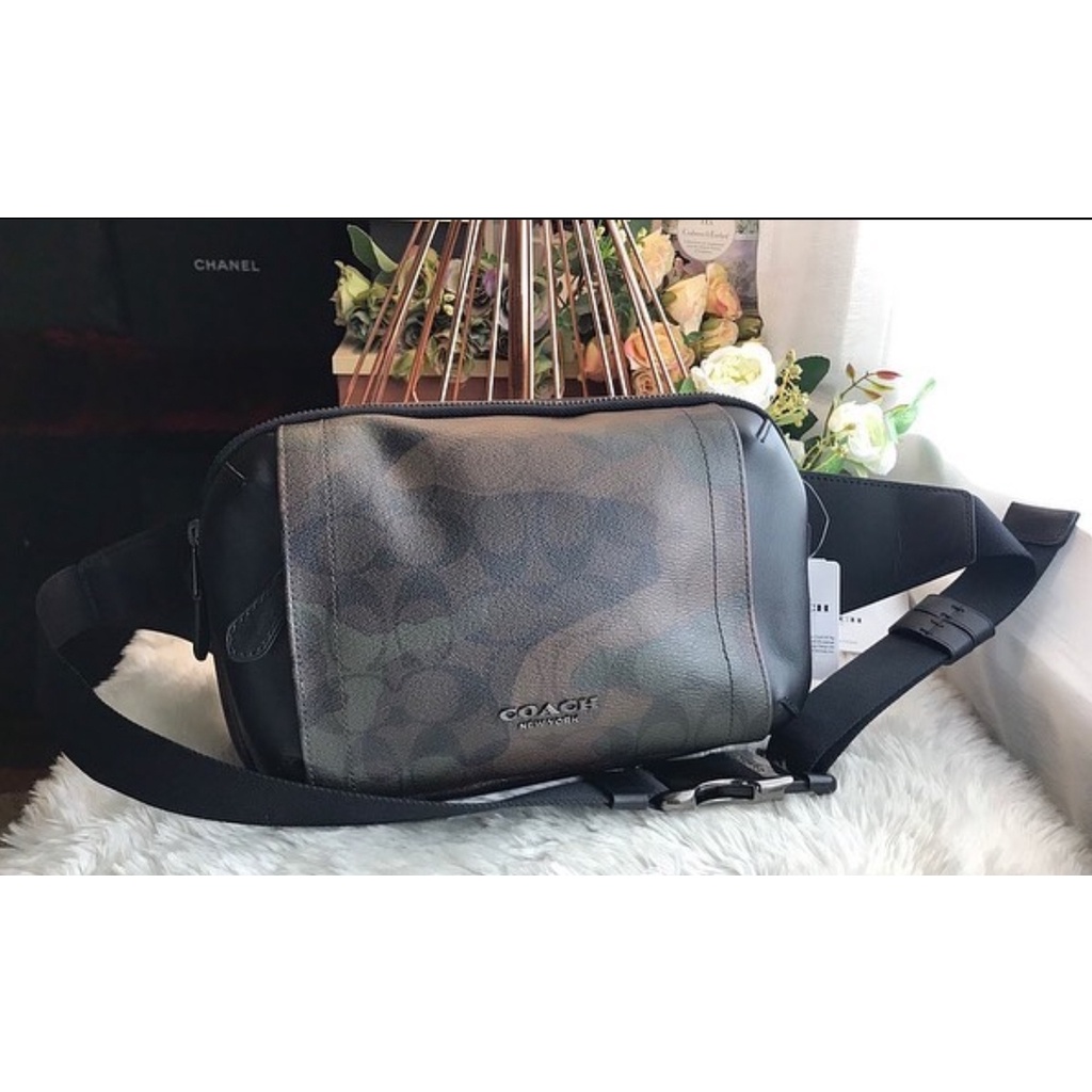 Coach Graham F40650 Utility Pack In Signature Canvas with Camo Print ...