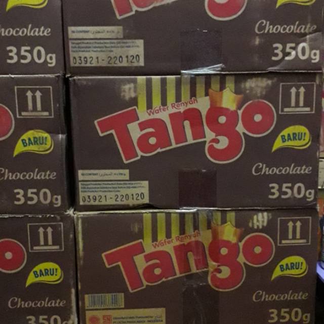 Wafer Tango Chocolate Tin Biscuit Chocolate 350 gr [1 Box/ 6 Tin ...