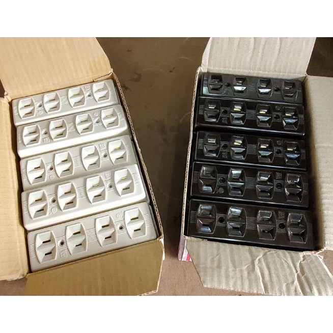 WHOLESALE KOPEZ 4 Gang - 15A Surface Convenience Outlet -4 GANG (IVORY ...