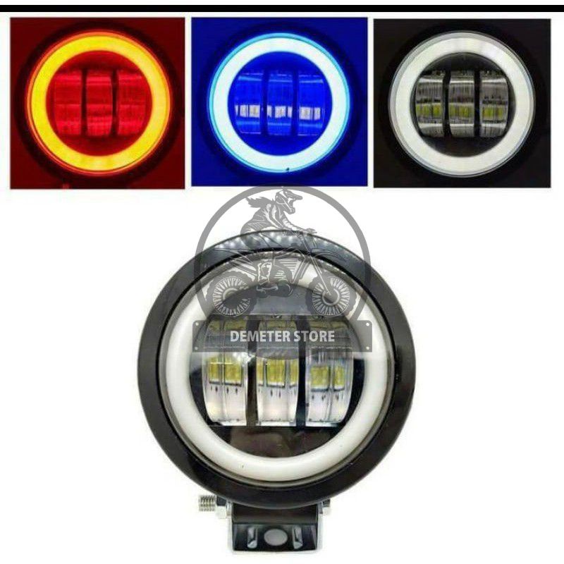MATA Round Daymeker Lights Medium Led Angle Model Daymaker 3 Eyes ...