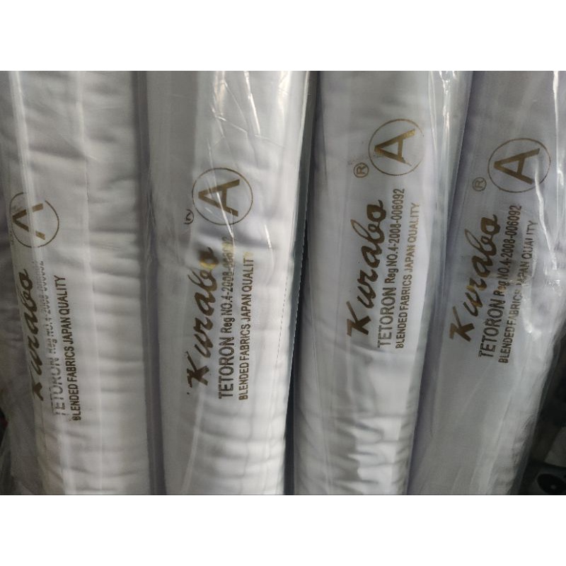 TETORON KURABO WHITE AND COLORED"45WIDTH" PER ROLL ONLY!! | Shopee ...