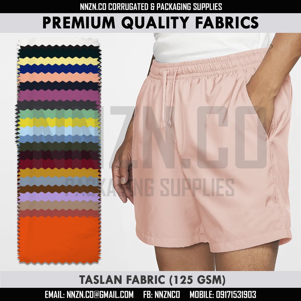 NNZN Taslan Woven Polyester Fabric For Sewing 165cm width 125gsm - 24 ...