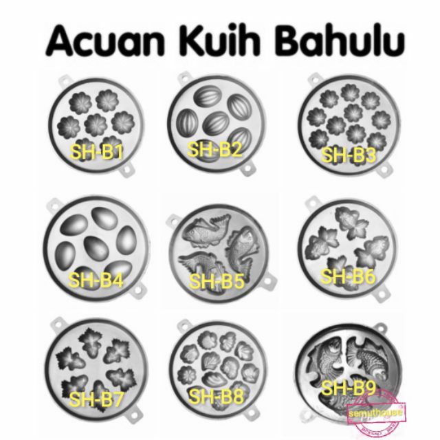 Acuan kuih Bahulu/ Traditional Aluminium Bahulu Mould CXVZ | Shopee ...