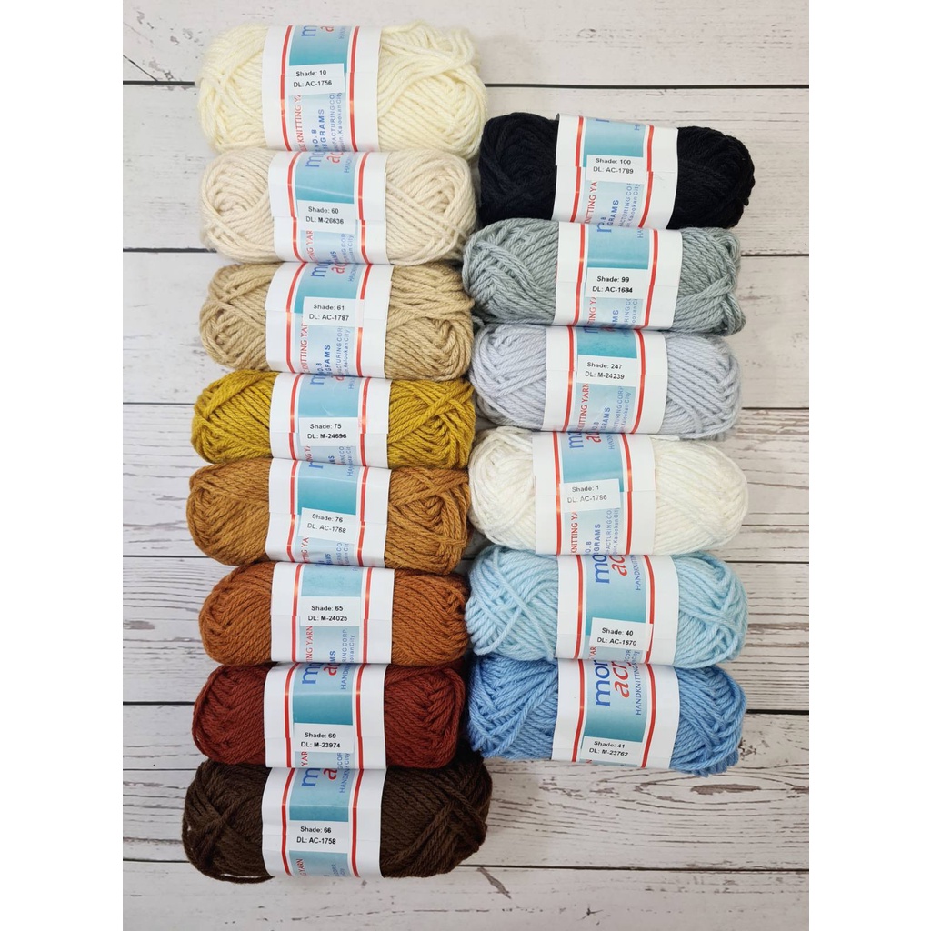 Monaco Acrylic Hand Knitting & Crochet Yarn - Set 3 Shades of Black ...