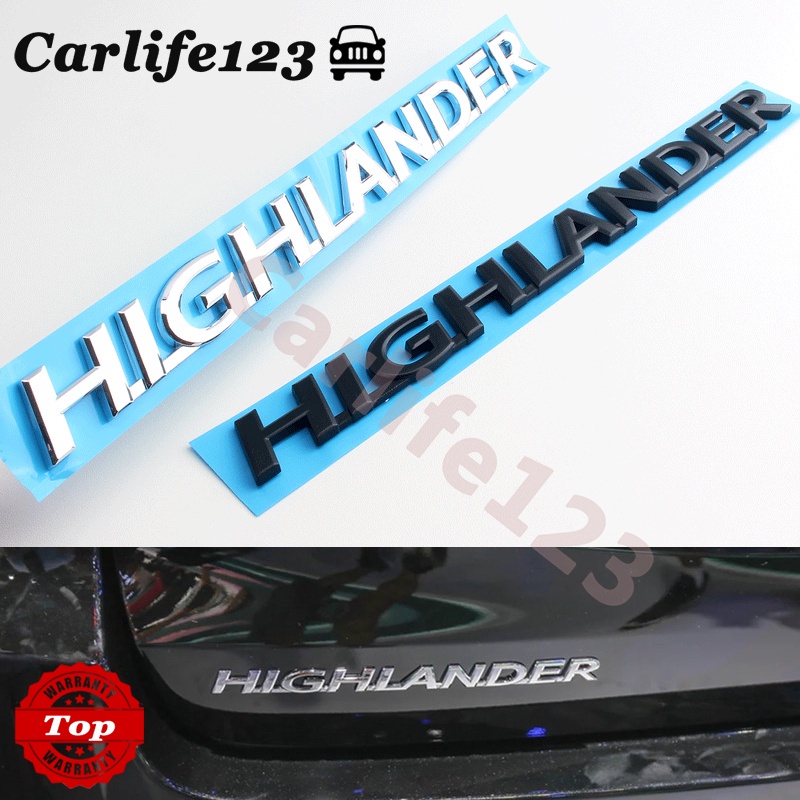 2015-2018 Toyota Highlander Logo Emblem Badge Rear Trunk Decklid ...