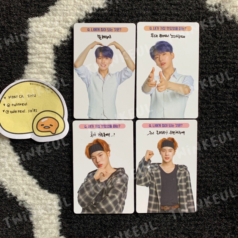 Monsta X TWOTUCKGOM 11STREET KIHYUN MINHYUK PHOTOCARD | Shopee Philippines