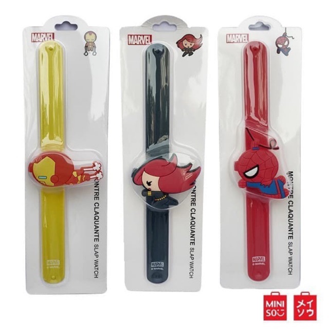 Marvel x Miniso Children's watch slap watch spiderman captain america ...