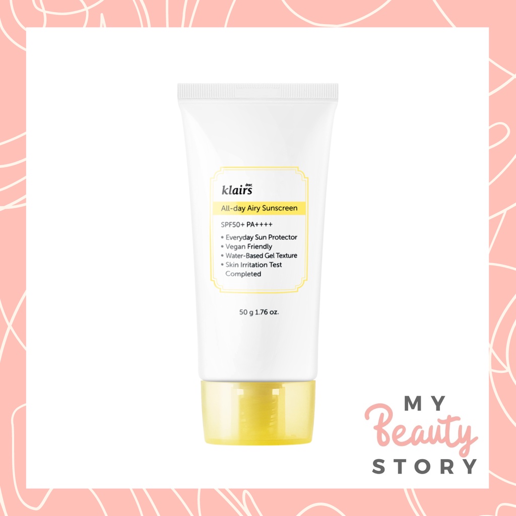 Klairs All-Day Airy Sunscreen SPF 50+ PA++++ 50g | Shopee Philippines