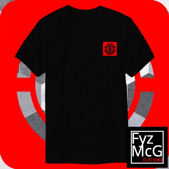 Element Red Logo Chest Print Unisex | Shopee Philippines